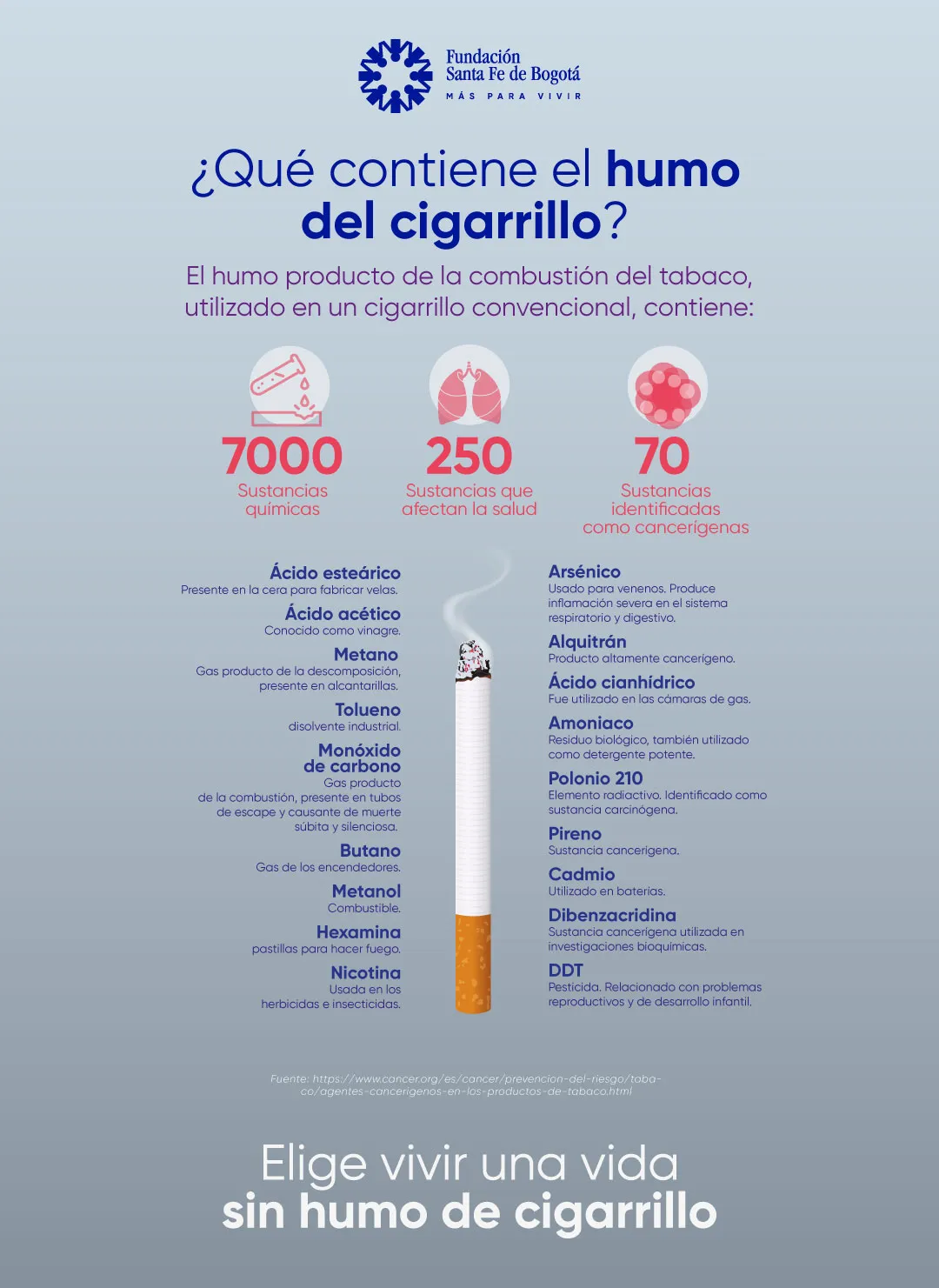 El cigarrillo convencional y sus efectos | Fundación Santa Fe de Bogotá